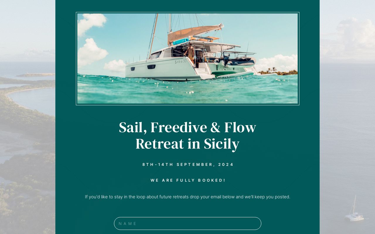 Sail, Freedive & Flow Retreat with Navika in Sicily